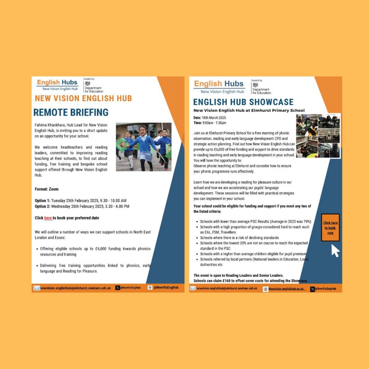 Saffron Teaching School Hub - Spring events from the New Vision English Hub